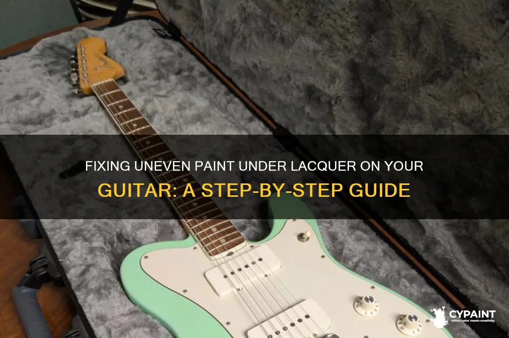 Fixing Uneven Paint Under Lacquer On Your Guitar: A Step-By-Step Guide ...