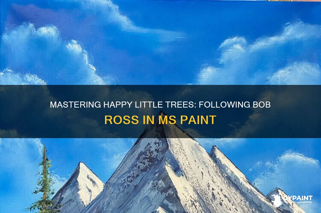 Mastering Happy Little Trees: Following Bob Ross In Ms Paint | CyPaint