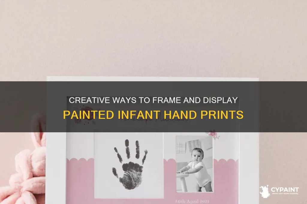 Creative Ways To Frame And Display Painted Infant Hand Prints | CyPaint