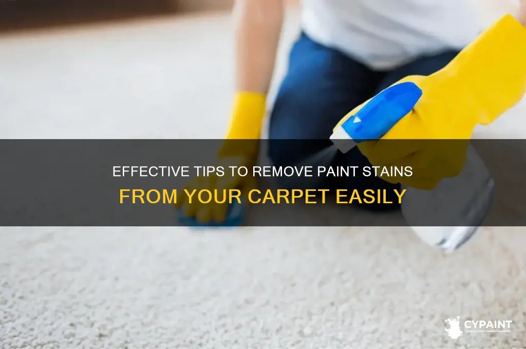 Effective Tips To Remove Paint Stains From Your Carpet Easily | CyPaint