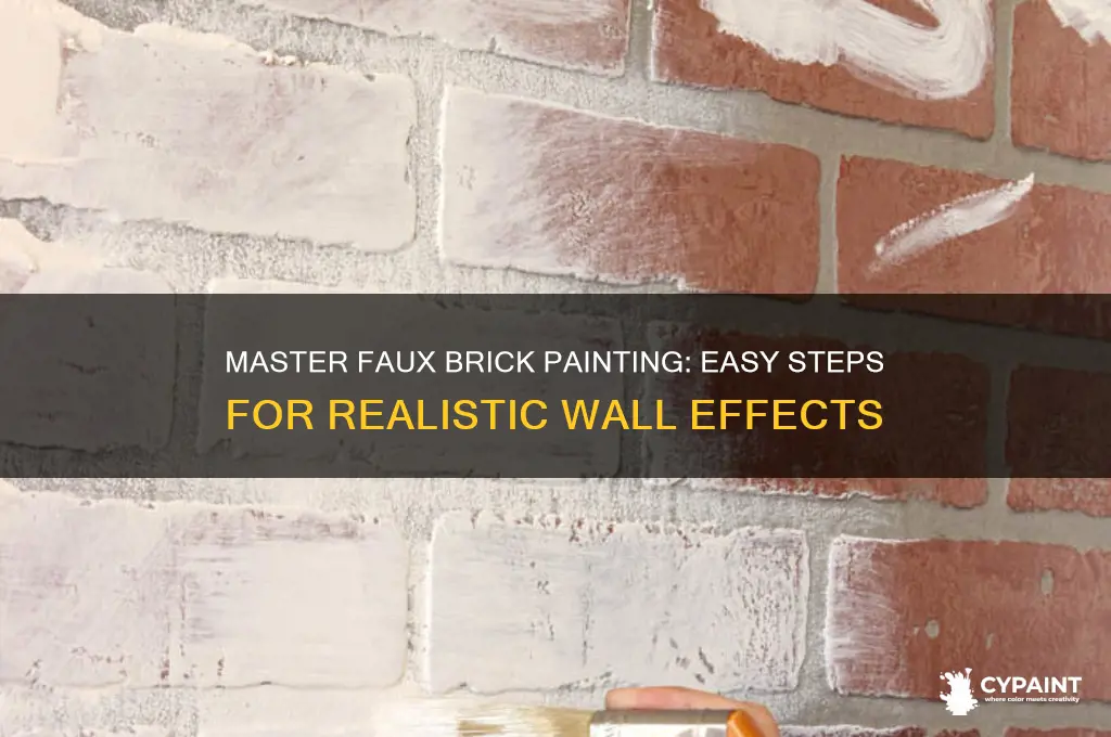 Master Faux Brick Painting: Easy Steps For Realistic Wall Effects | CyPaint