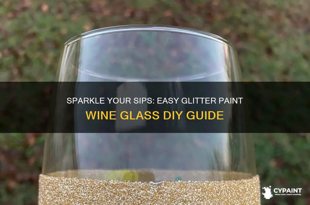 Sparkle Your Sips: Easy Glitter Paint Wine Glass Diy Guide | CyPaint
