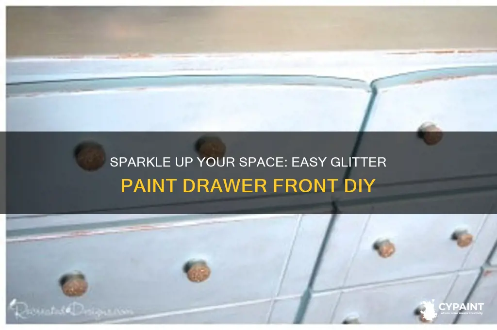 Sparkle Up Your Space: Easy Glitter Paint Drawer Front Diy | CyPaint