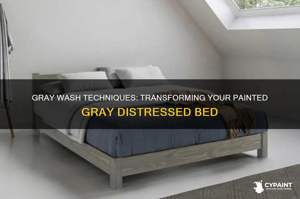 Gray Wash Techniques: Transforming Your Painted Gray Distressed Bed ...