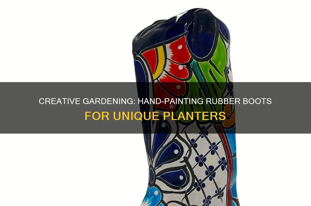 Creative Gardening: Hand-Painting Rubber Boots For Unique Planters ...
