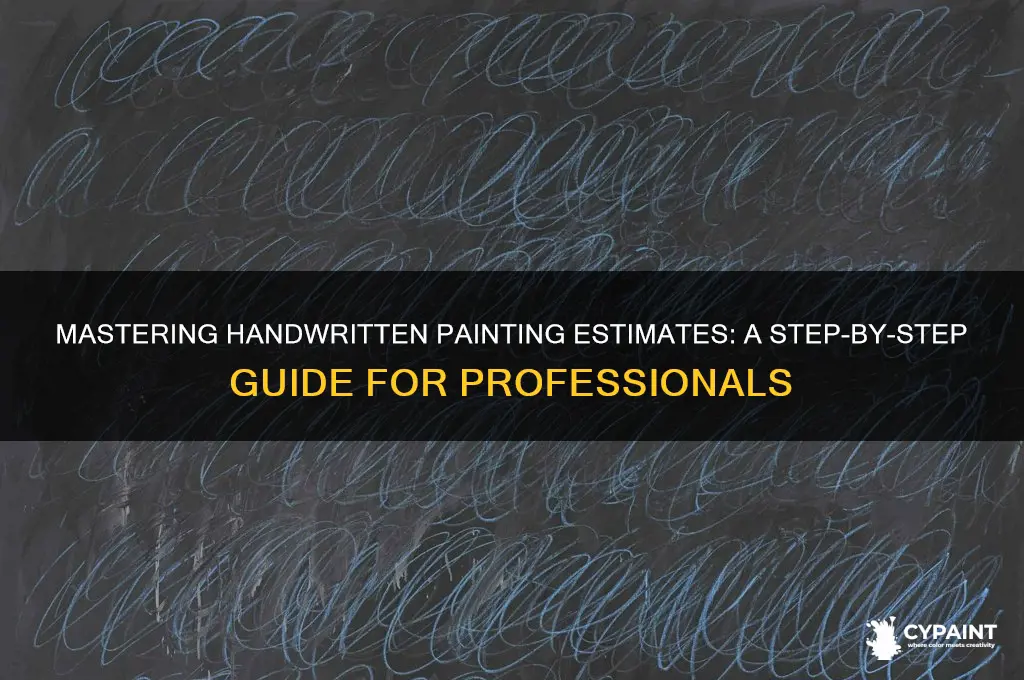 Mastering Handwritten Painting Estimates: A Step-By-Step Guide For ...