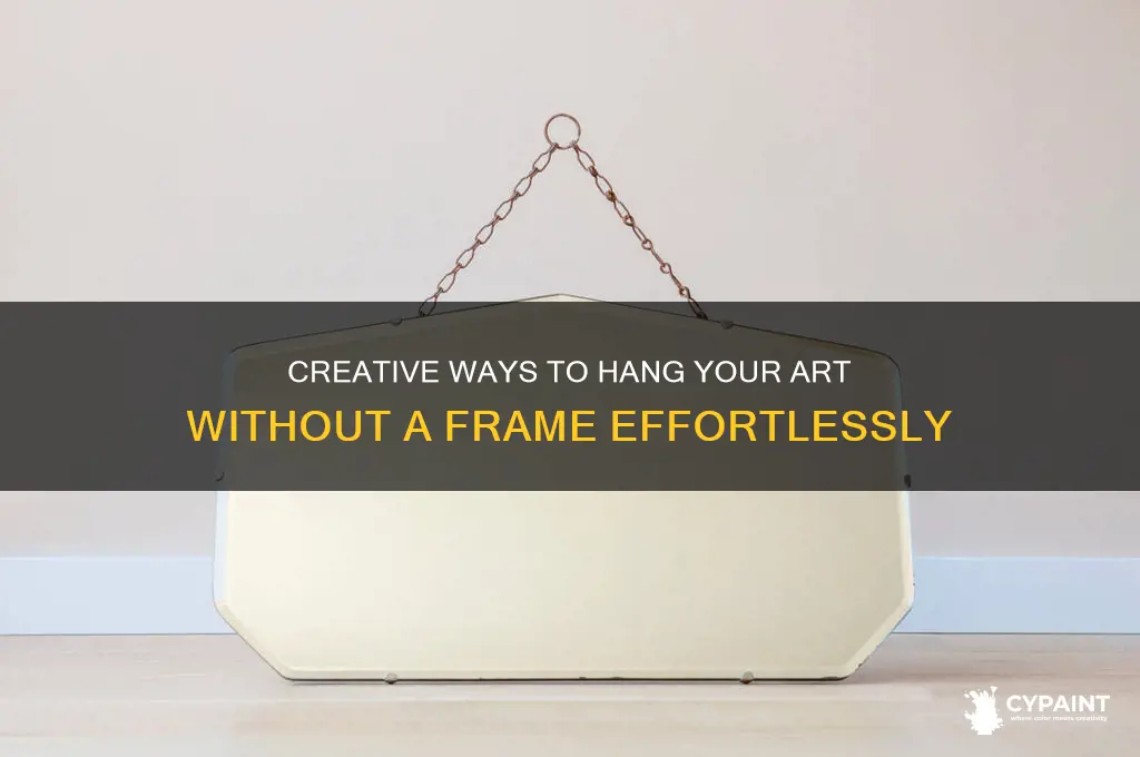 Creative Ways To Hang Your Art Without A Frame Effortlessly | CyPaint
