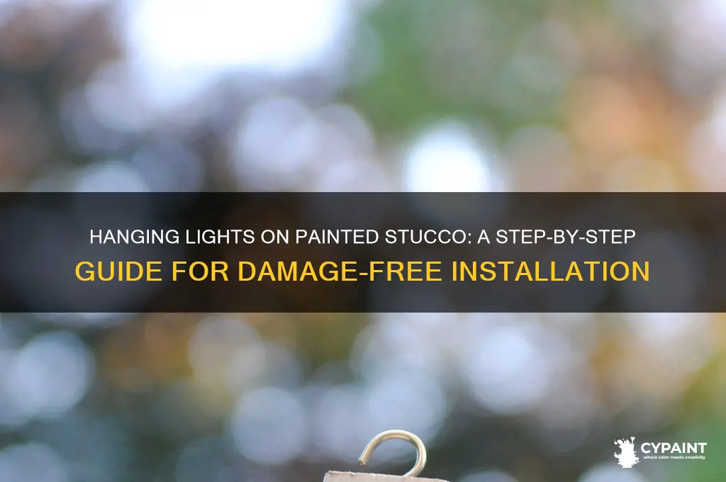 Hanging Lights On Painted Stucco: A Step-By-Step Guide For Damage-Free ...