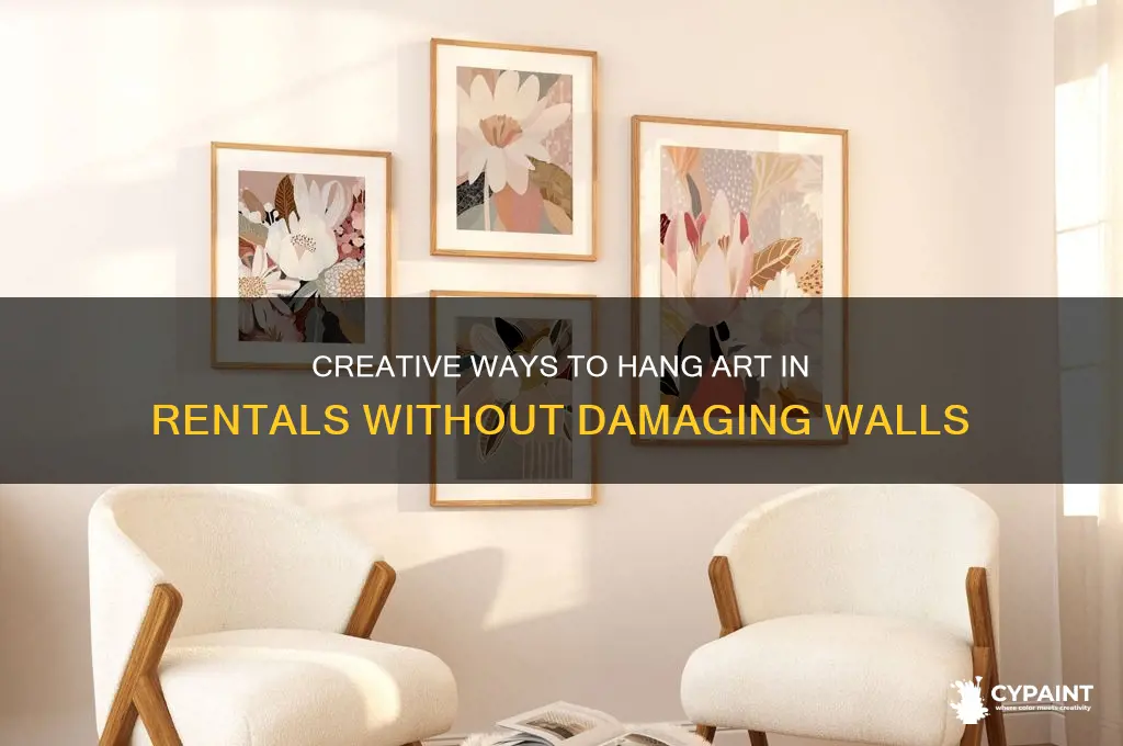 Creative Ways To Hang Art In Rentals Without Damaging Walls | CyPaint