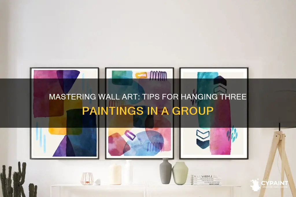 Mastering Wall Art: Tips For Hanging Three Paintings In A Group | CyPaint