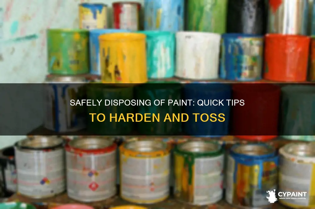 Safely Disposing Of Paint: Quick Tips To Harden And Toss | CyPaint