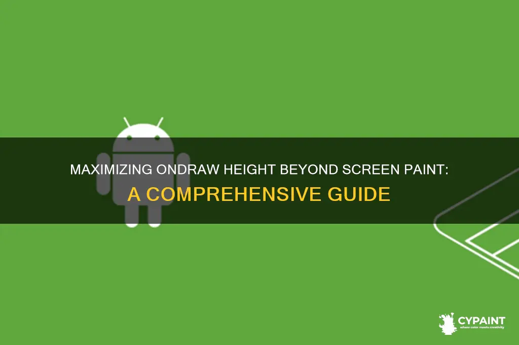 Maximizing Ondraw Height Beyond Screen Paint: A Comprehensive Guide ...