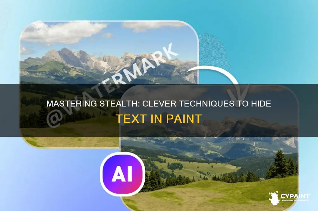Mastering Stealth: Clever Techniques To Hide Text In Paint | CyPaint