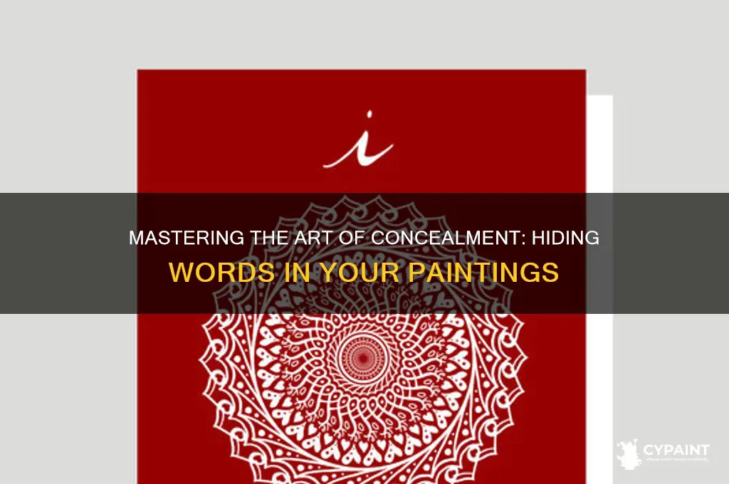 Mastering The Art Of Concealment: Hiding Words In Your Paintings | CyPaint