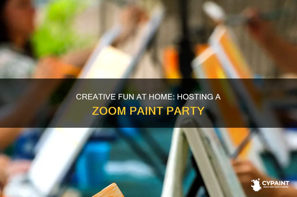 Creative Fun At Home: Hosting A Zoom Paint Party | CyPaint