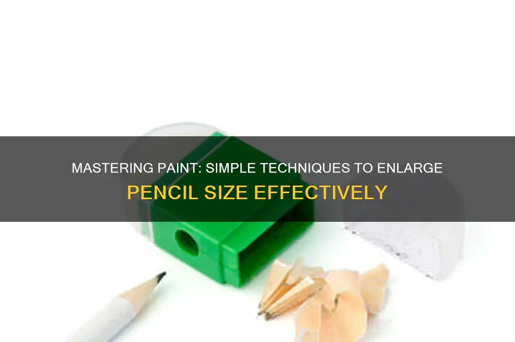 Mastering Paint: Simple Techniques To Enlarge Pencil Size Effectively ...