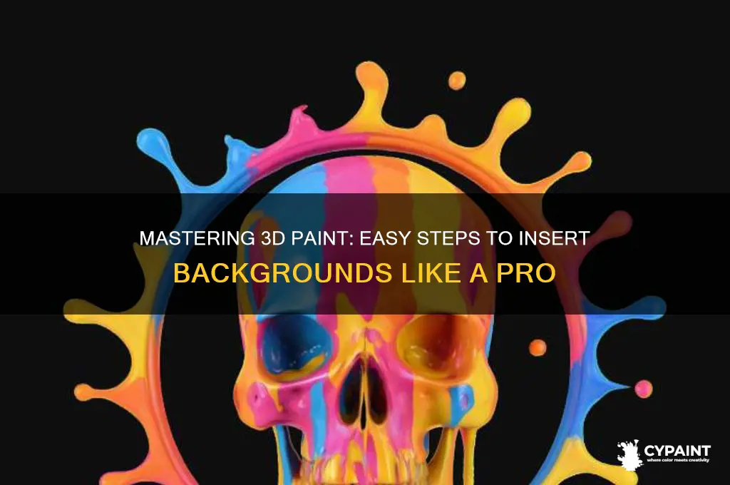 Mastering 3D Paint: Easy Steps To Insert Backgrounds Like A Pro | CyPaint