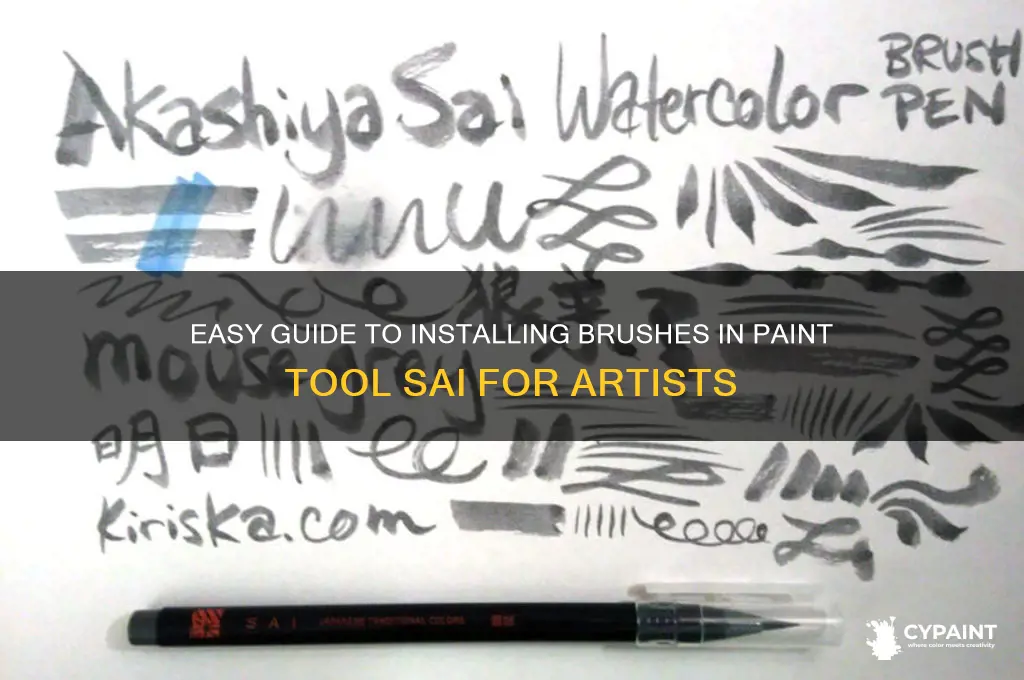 Easy Guide To Installing Brushes In Paint Tool Sai For Artists | CyPaint