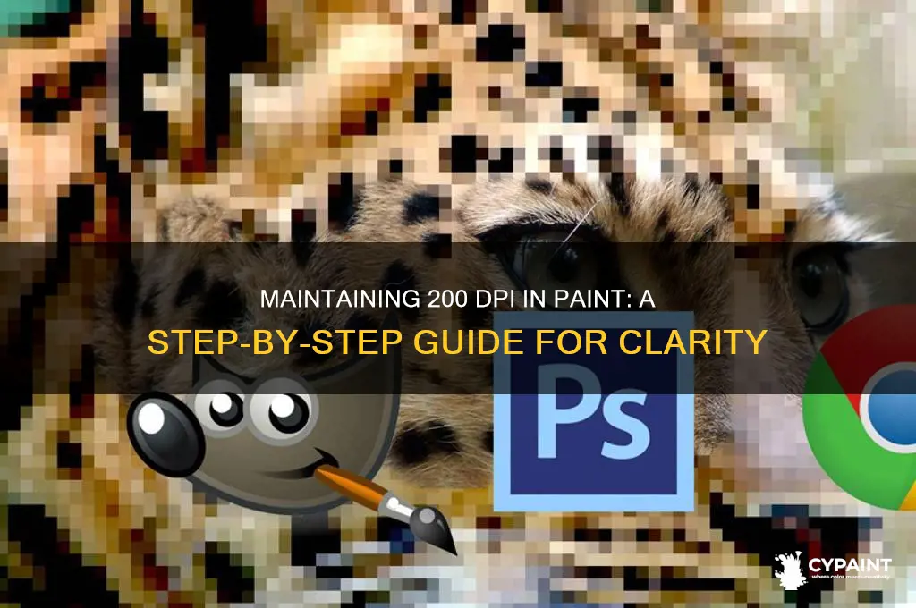 Maintaining 200 Dpi In Paint: A Step-By-Step Guide For Clarity | CyPaint