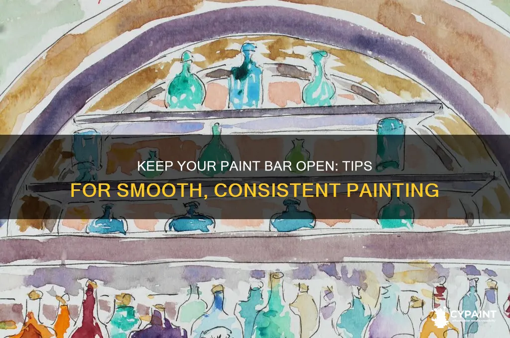 Keep Your Paint Bar Open: Tips For Smooth, Consistent Painting | CyPaint