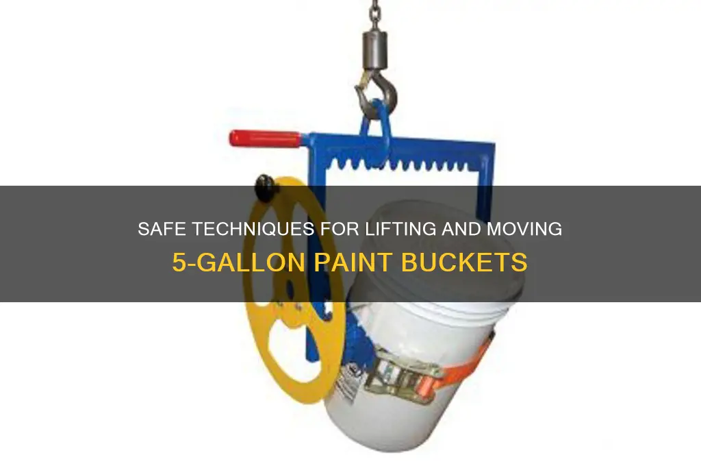 Safe Techniques For Lifting And Moving 5-Gallon Paint Buckets | CyPaint