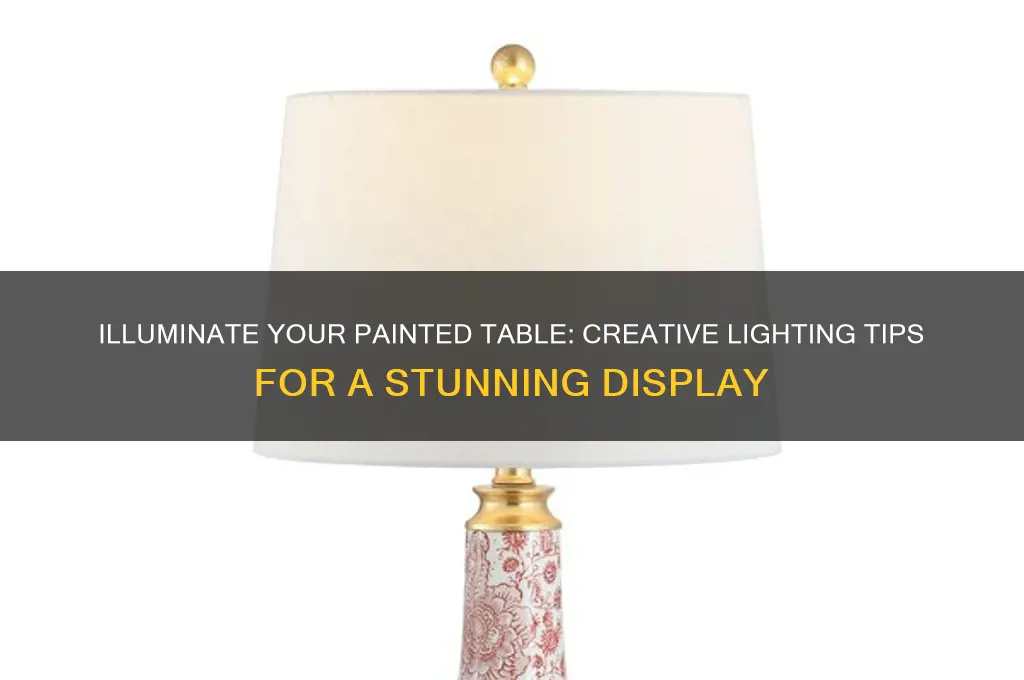 Illuminate Your Painted Table: Creative Lighting Tips For A Stunning ...