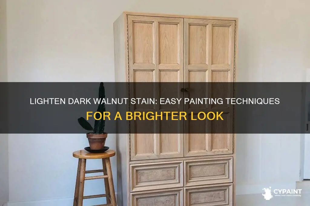 Lighten Dark Walnut Stain: Easy Painting Techniques For A Brighter Look ...