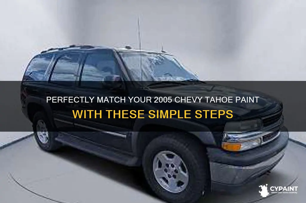 Perfectly Match Your 2005 Chevy Tahoe Paint With These Simple Steps ...