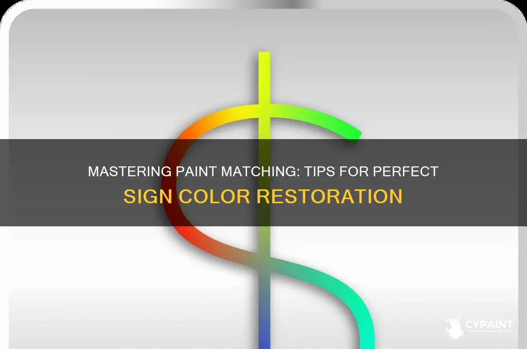 Mastering Paint Matching: Tips For Perfect Sign Color Restoration | CyPaint