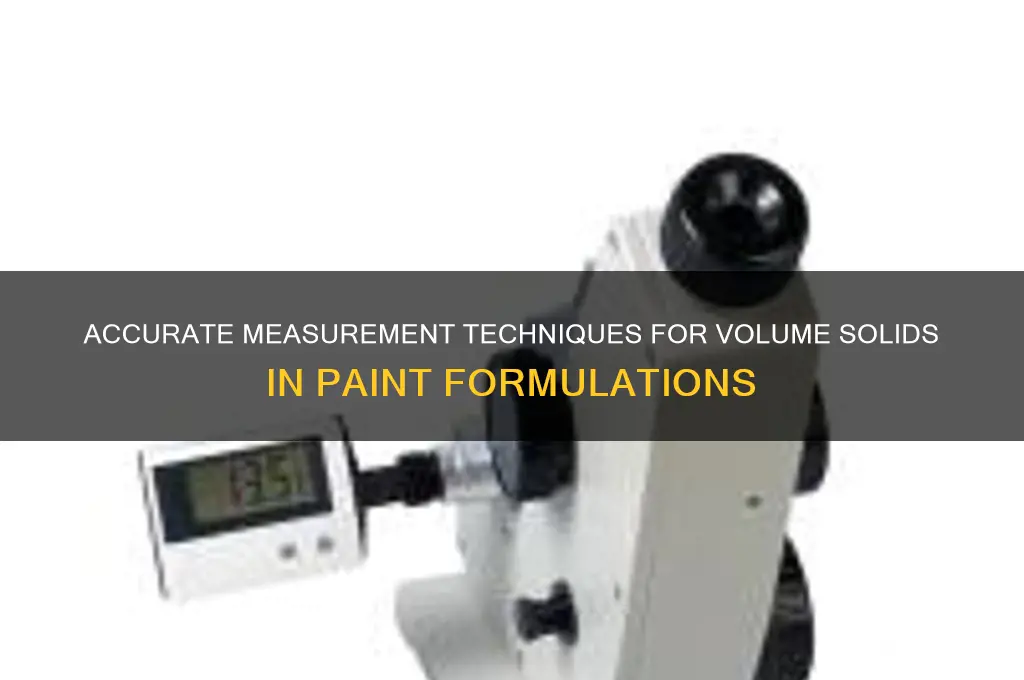 Accurate Measurement Techniques For Volume Solids In Paint Formulations ...