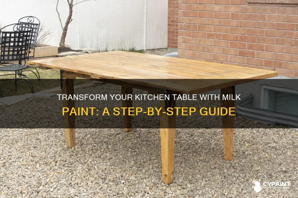 Transform Your Kitchen Table With Milk Paint: A Step-By-Step Guide ...