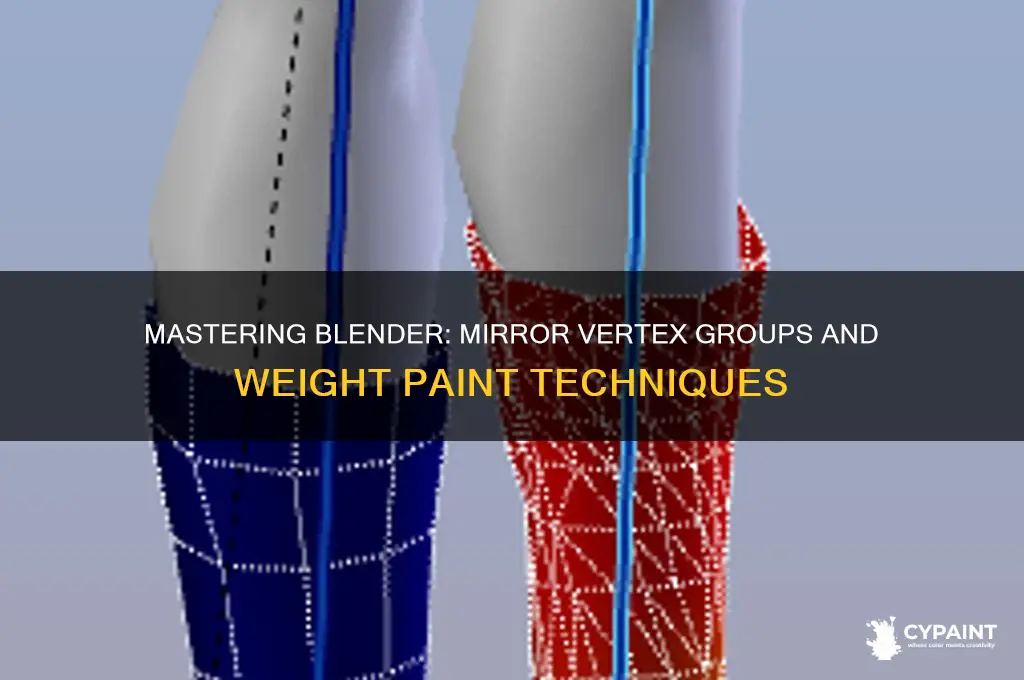 Mastering Blender: Mirror Vertex Groups And Weight Paint Techniques ...