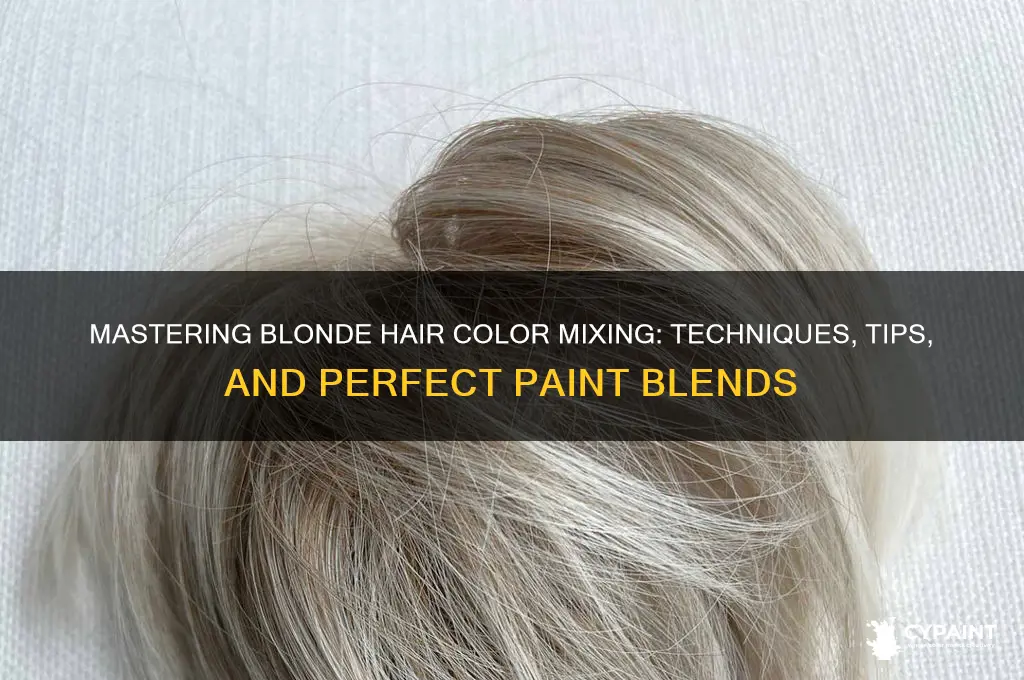 Mastering Blonde Hair Color Mixing: Techniques, Tips, And Perfect Paint ...