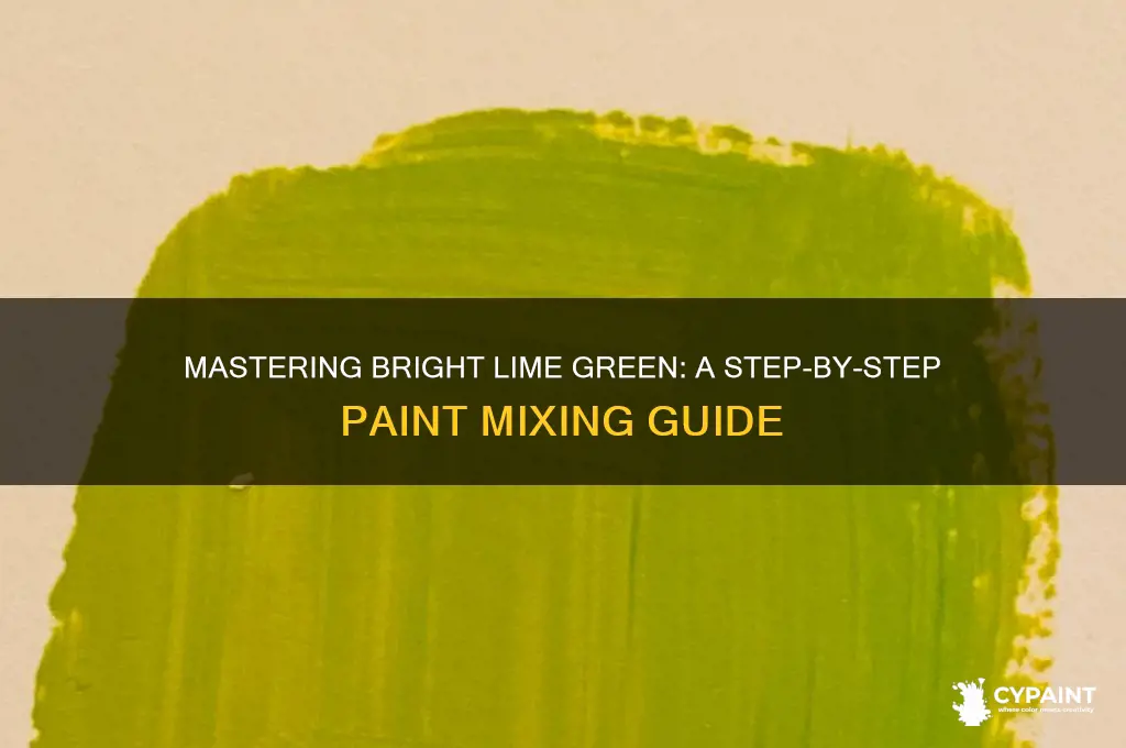 Mastering Bright Lime Green: A Step-By-Step Paint Mixing Guide | CyPaint