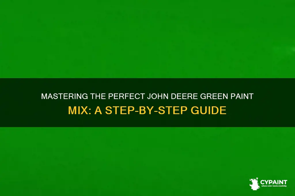 Mastering The Perfect John Deere Green Paint Mix: A Step-By-Step Guide ...