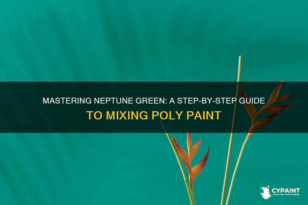Mastering Neptune Green: A Step-By-Step Guide To Mixing Poly Paint ...
