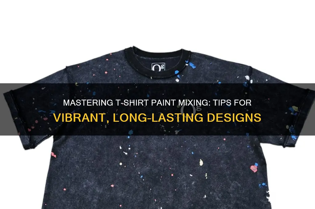 Mastering T-Shirt Paint Mixing: Tips For Vibrant, Long-Lasting Designs ...