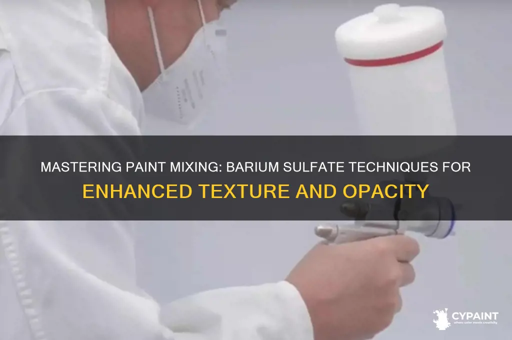 Mastering Paint Mixing: Barium Sulfate Techniques For Enhanced Texture ...