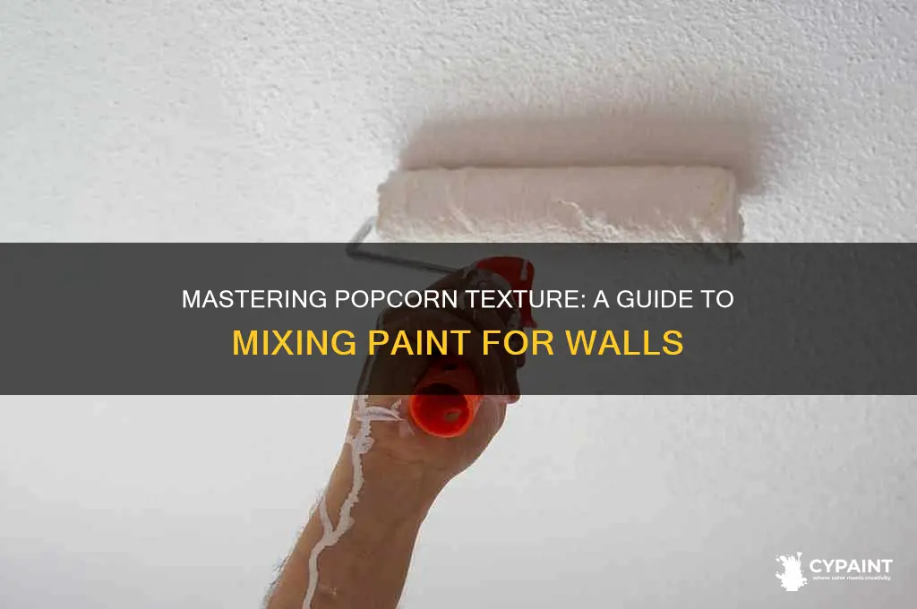 Mastering Popcorn Texture: A Guide To Mixing Paint For Walls | CyPaint