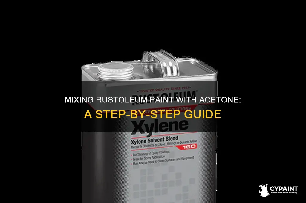 Mixing Rustoleum Paint With Acetone: A Step-By-Step Guide | CyPaint