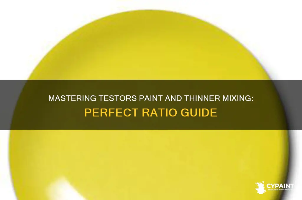 Mastering Testors Paint And Thinner Mixing: Perfect Ratio Guide | CyPaint