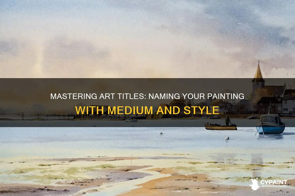 Mastering Art Titles: Naming Your Painting With Medium And Style | CyPaint