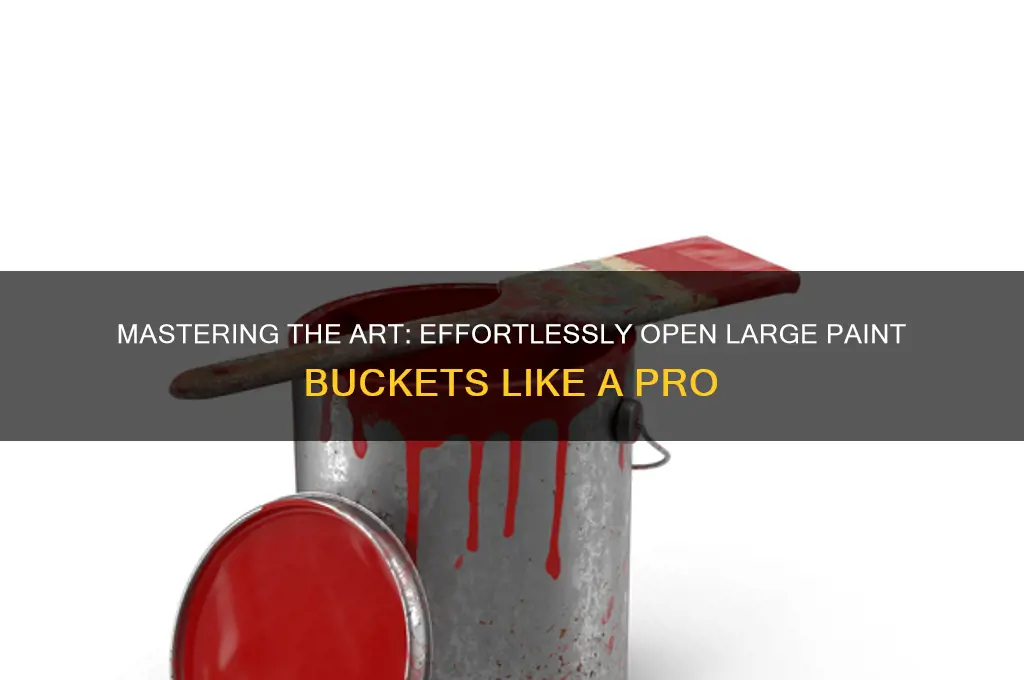Mastering The Art: Effortlessly Open Large Paint Buckets Like A Pro ...