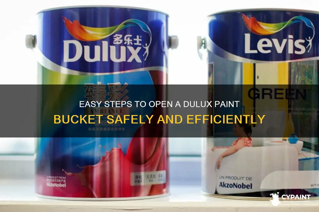 Easy Steps To Open A Dulux Paint Bucket Safely And Efficiently | CyPaint