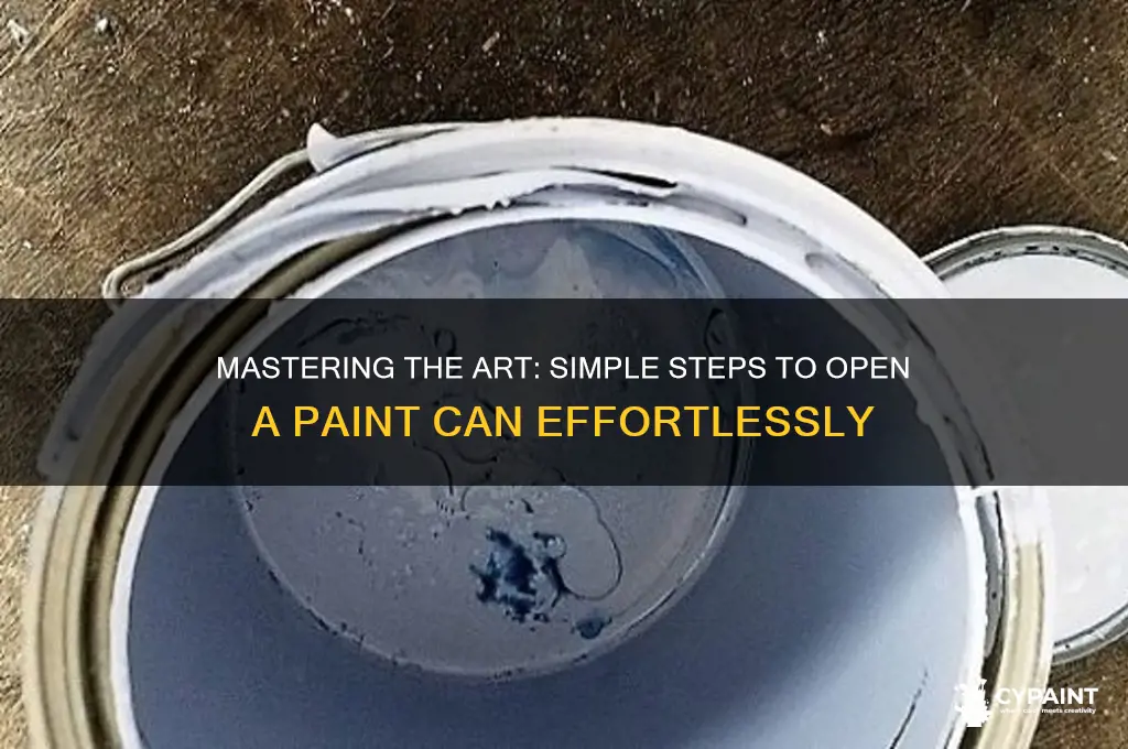 Mastering The Art: Simple Steps To Open A Paint Can Effortlessly | CyPaint