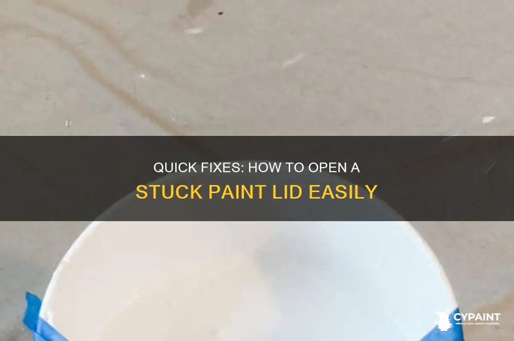 Quick Fixes: How To Open A Stuck Paint Lid Easily | CyPaint