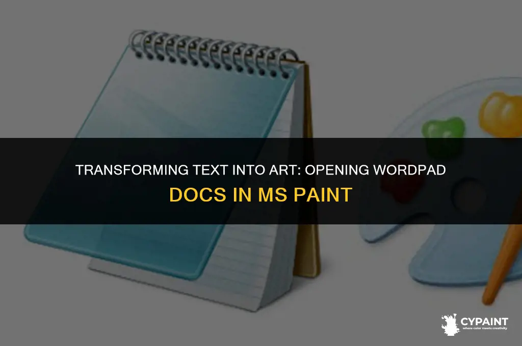 Transforming Text Into Art: Opening Wordpad Docs In Ms Paint | CyPaint