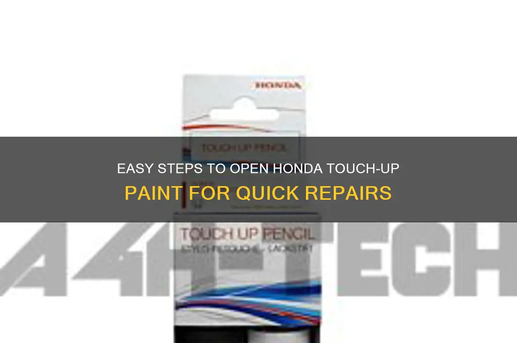 Easy Steps To Open Honda Touch-Up Paint For Quick Repairs | CyPaint