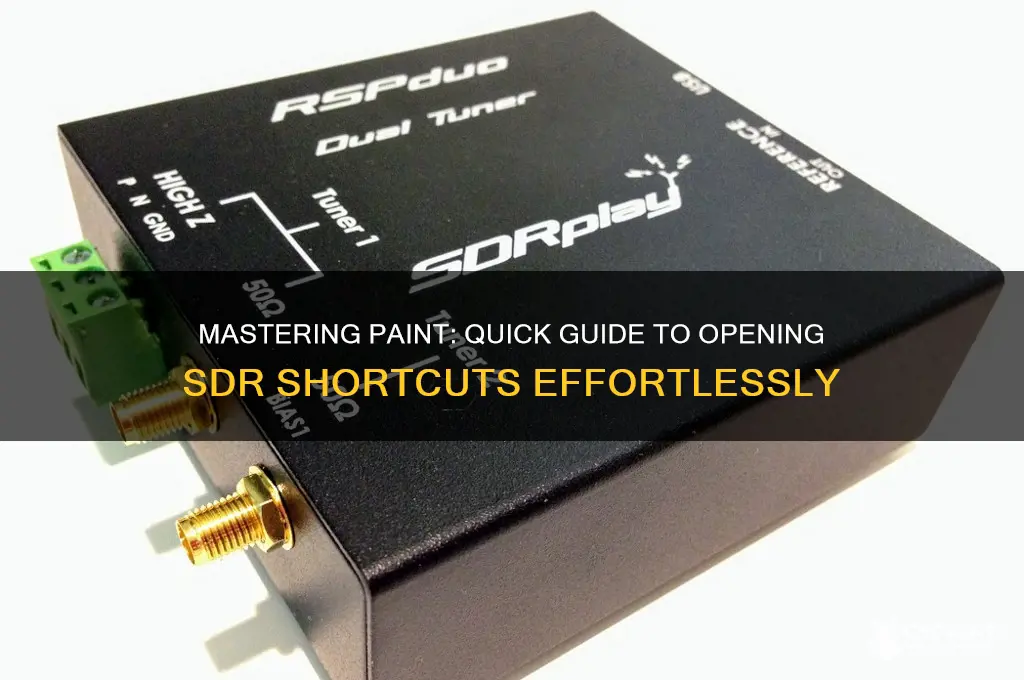 Mastering Paint: Quick Guide To Opening Sdr Shortcuts Effortlessly ...
