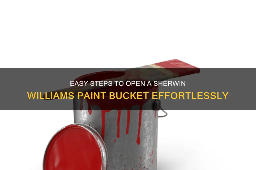 Easy Steps To Open A Sherwin Williams Paint Bucket Effortlessly | CyPaint